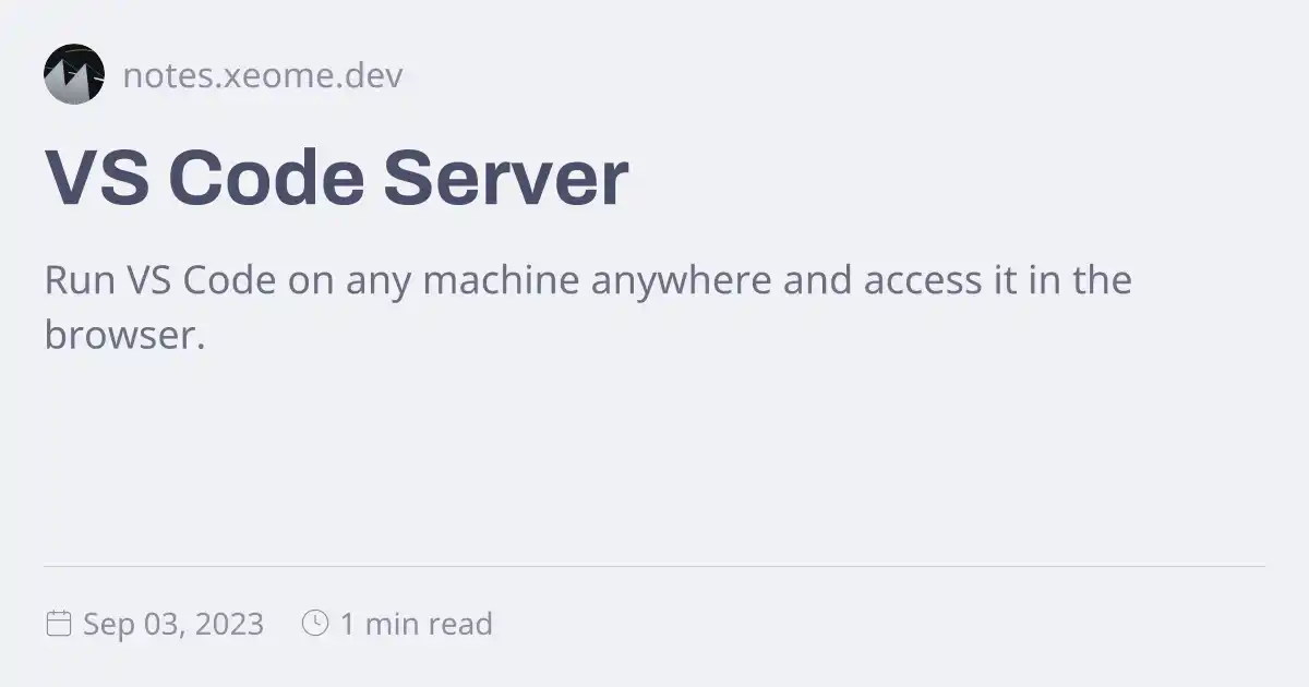 VS Code Server